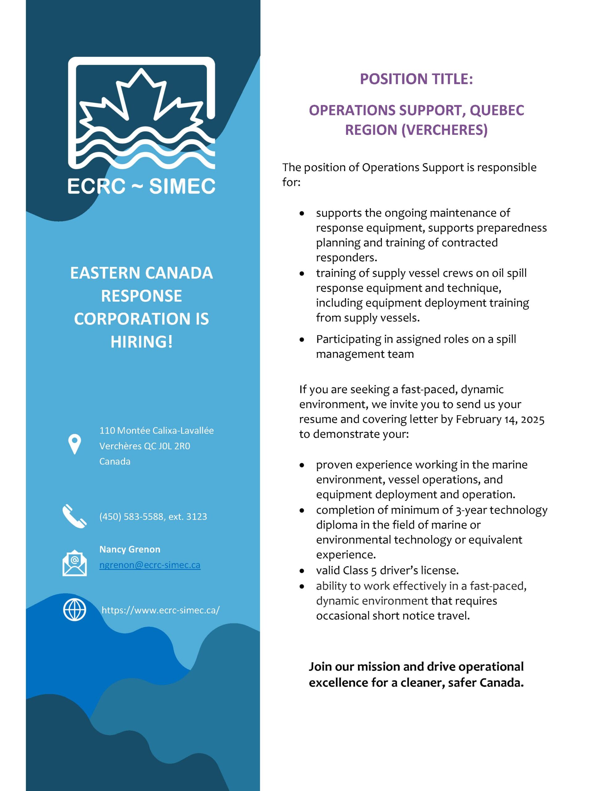 Career opportunities - ECRC ~ SIMEC